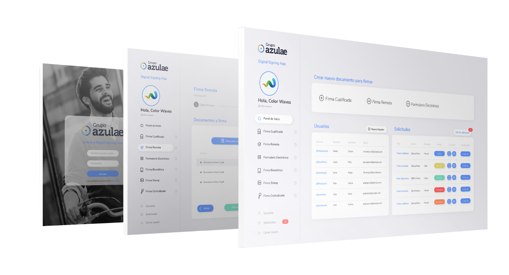 Sistema de firma digital - Grupo Azulae